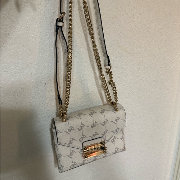 Bags | Elegant Cream Designer Shoulder Bag | Poshmark